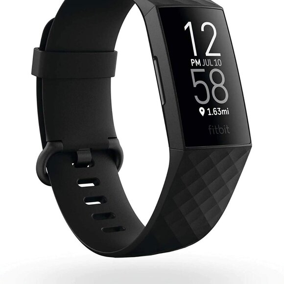 fitbit | Wearables | Fitbit Charge 4 Black Advanced Fitness Tracker ...